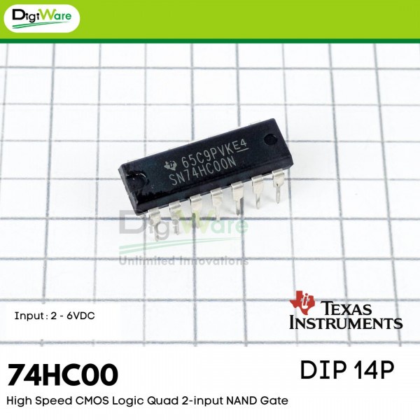 IC 74HC00 High Speed CMOS Quad 2-input NAND GateLOGIC | Shopee Malaysia