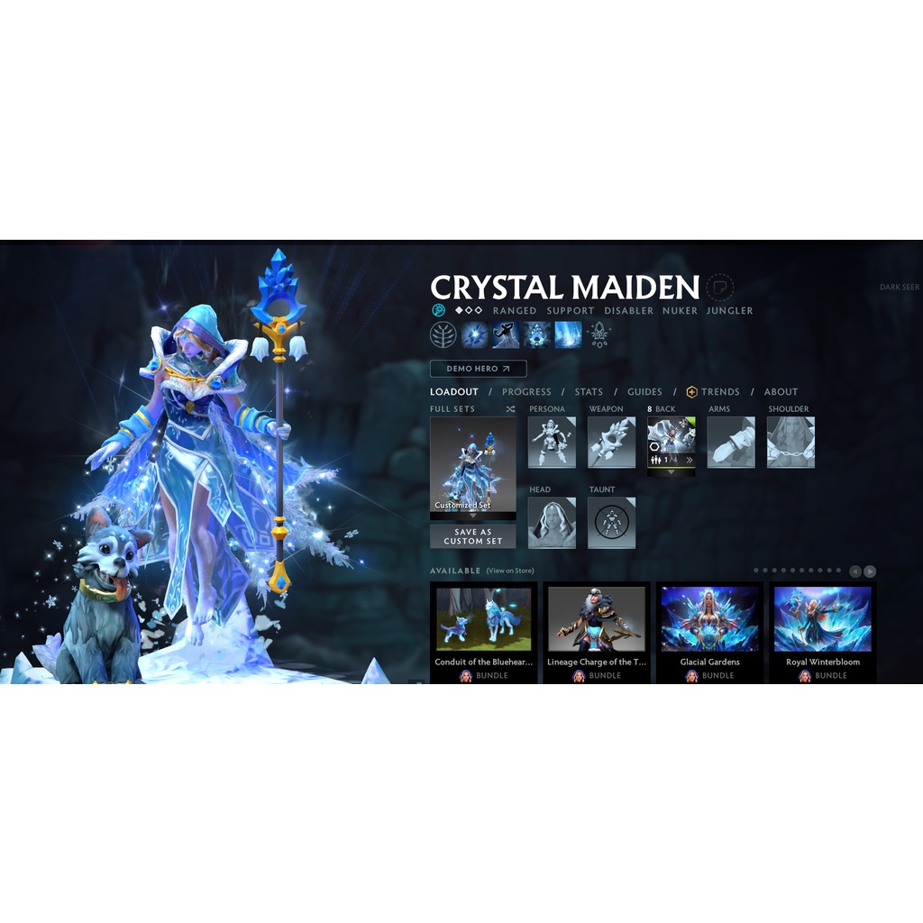 Crystal Maiden CM Arcana Dota 2 - Frost Avalanche [Instant Trade ...