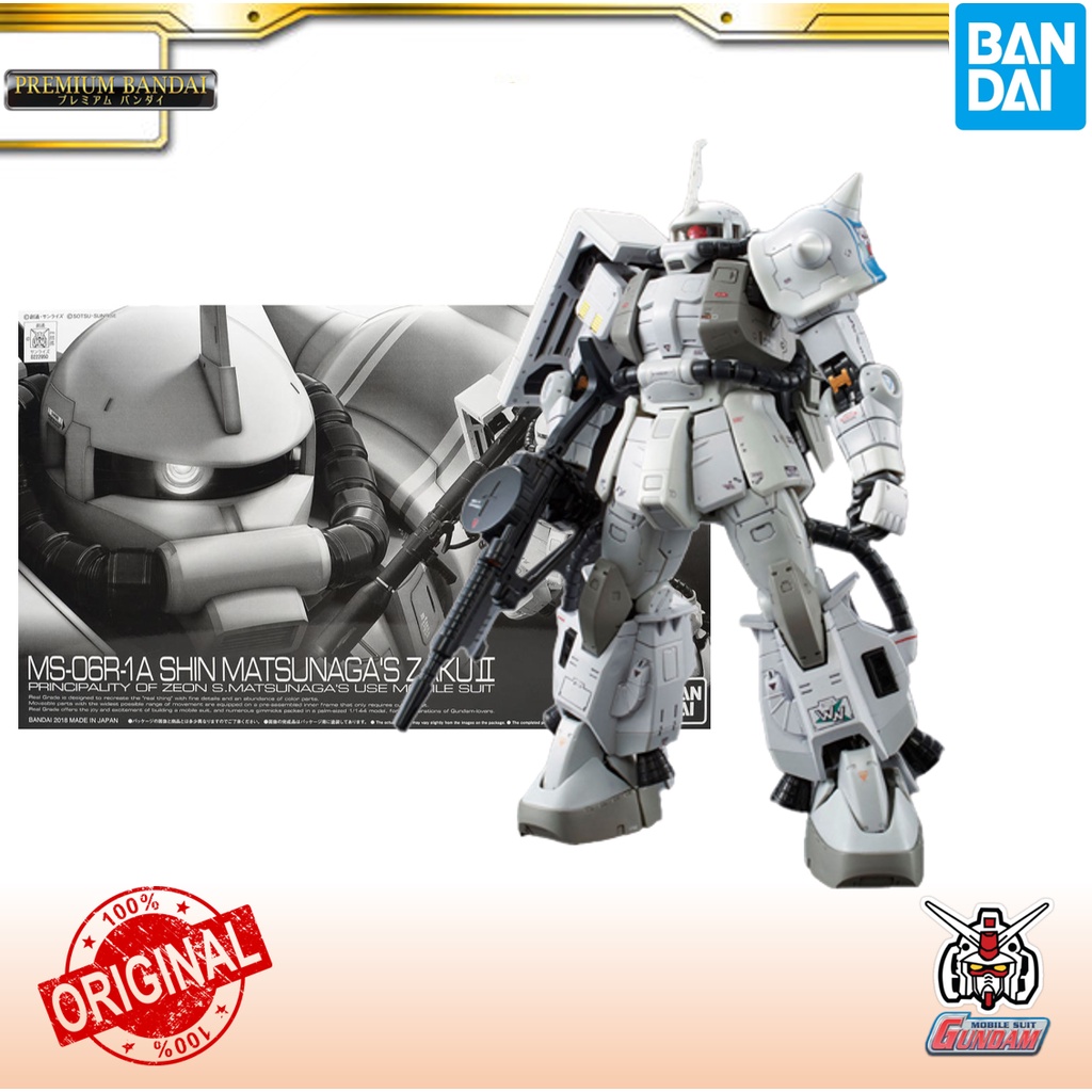 JEPO Feb 2023 Bandai Premium Bandai Gundam RG 1/144 MS-06R-1A Shin Matsunaga's Zaku II Gundam ...