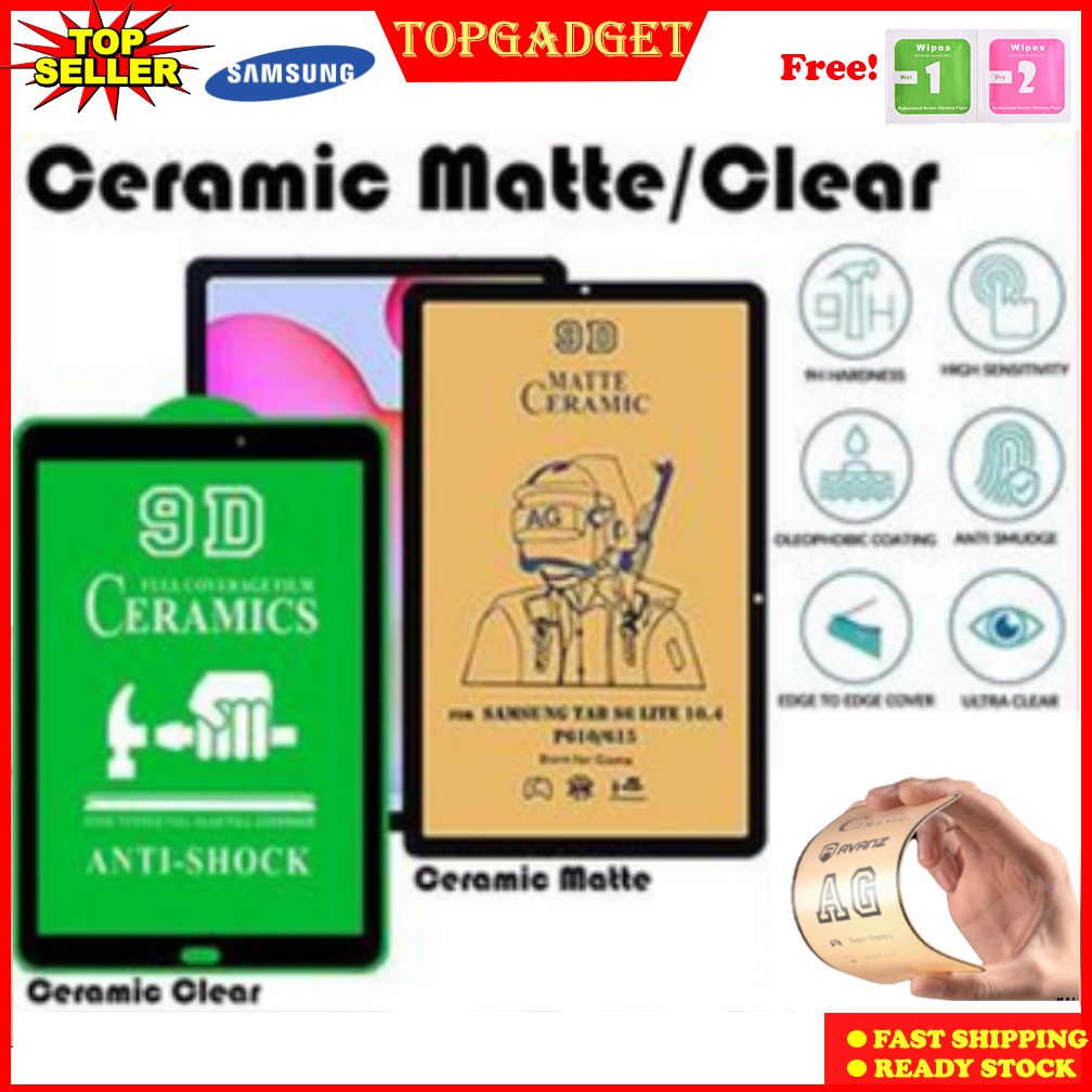 Samsung Ceramic Tab A8 (10.5') Ceramic Matte Ceramic Clear Full Screen ...
