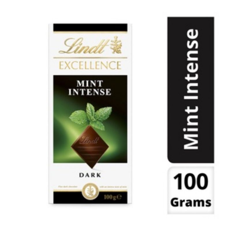 Lindt Excellence Intense Mint Intense Dar Chocolate Bar 100g | Shopee ...