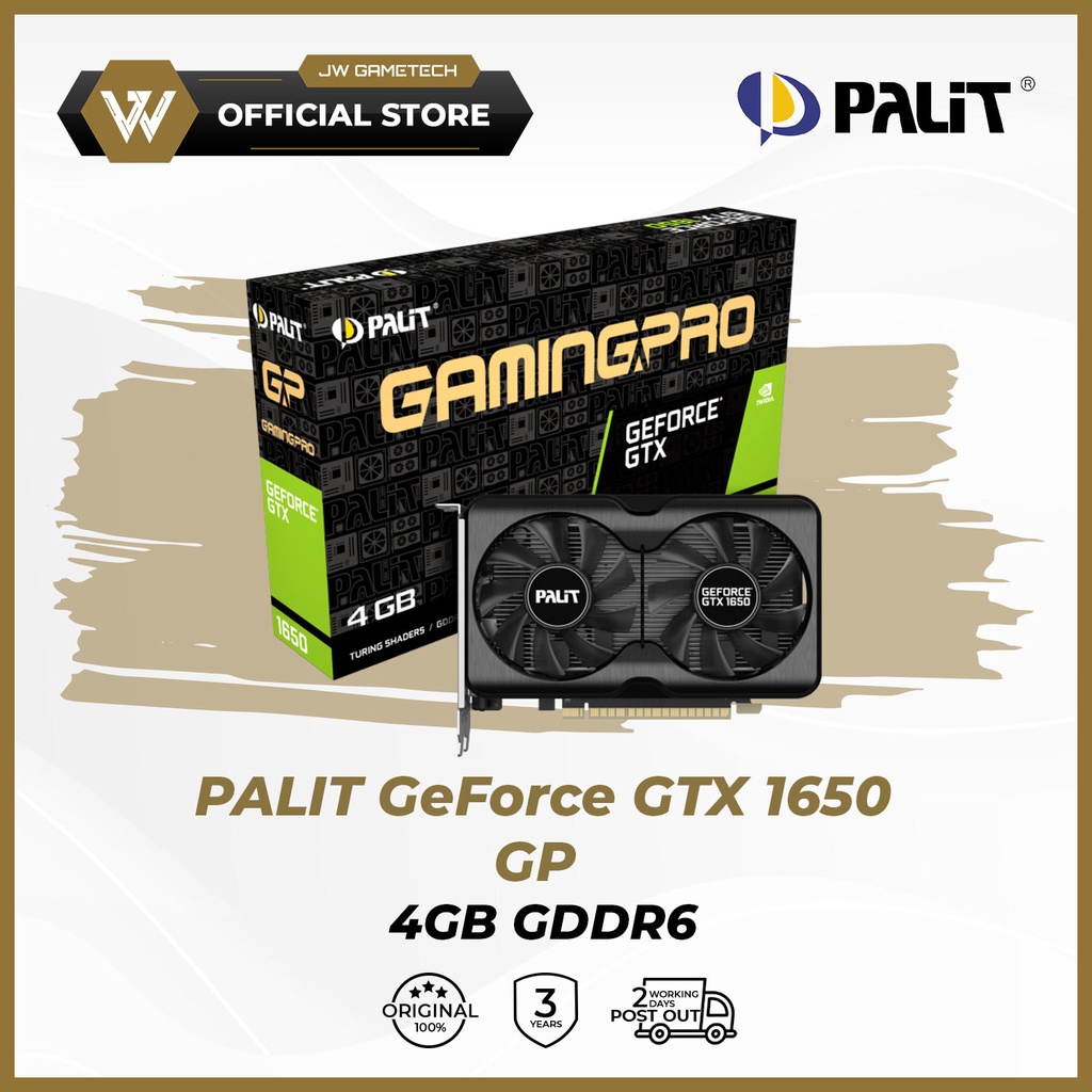 PALIT GeForce GTX 1650 GP 4GB GDDR6 | Shopee Malaysia