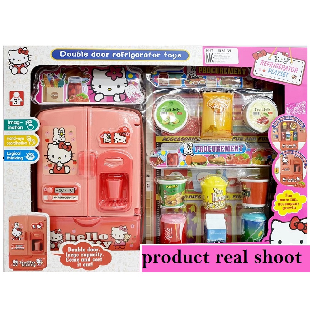 Kitchen Refrigerator Toy Play For Kid Children Pretend Play Set Toy ...