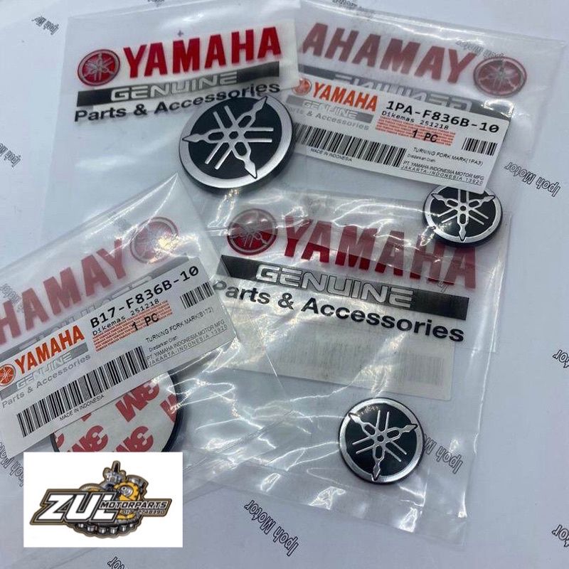 Logo emblem chrome yamaha Lc135-y15zr-y16 full 4pc set original ...