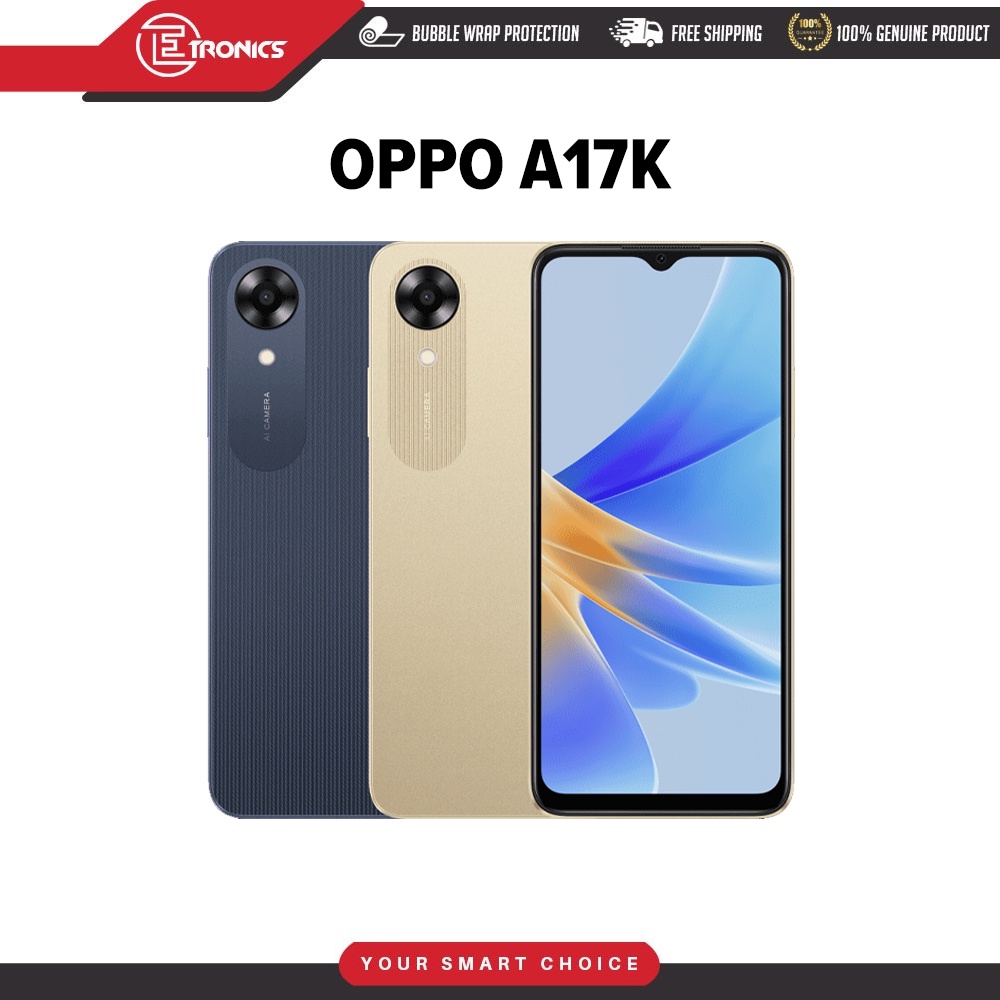 OPPO A17K [3GB RAM | 64GB ROM] - IPX4 Water Resistance - MTK Helio G35 ...