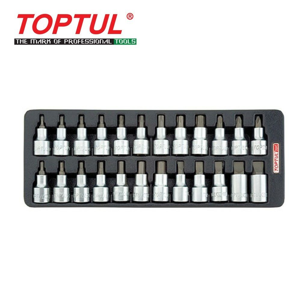 TOPTUL 24pcs 1/2"DR. Bit Socket Set GAAT2402 | Shopee Malaysia