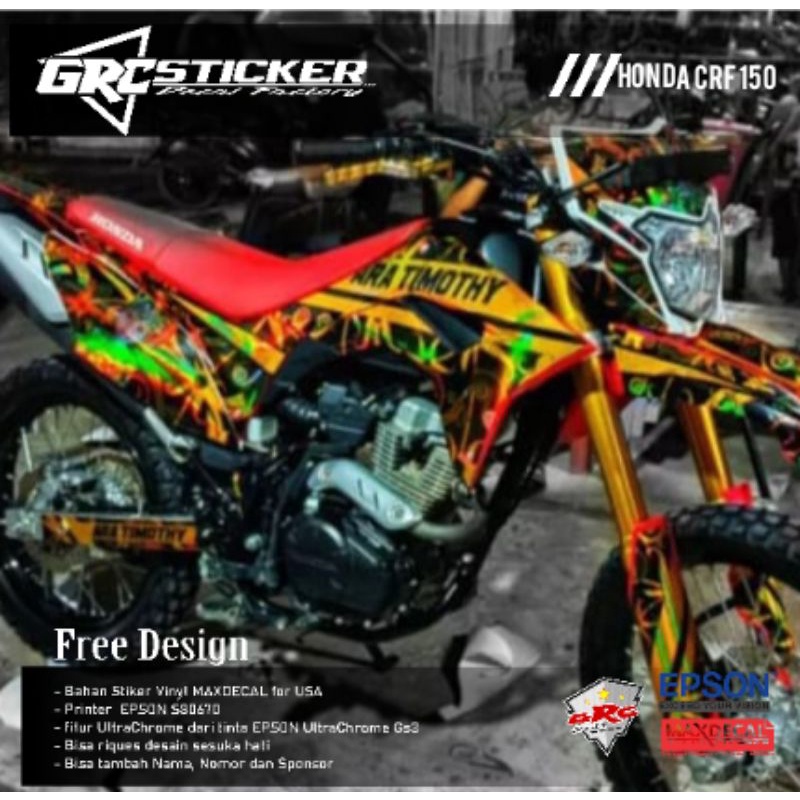 Crf full body Decal Sticker | Shopee Malaysia