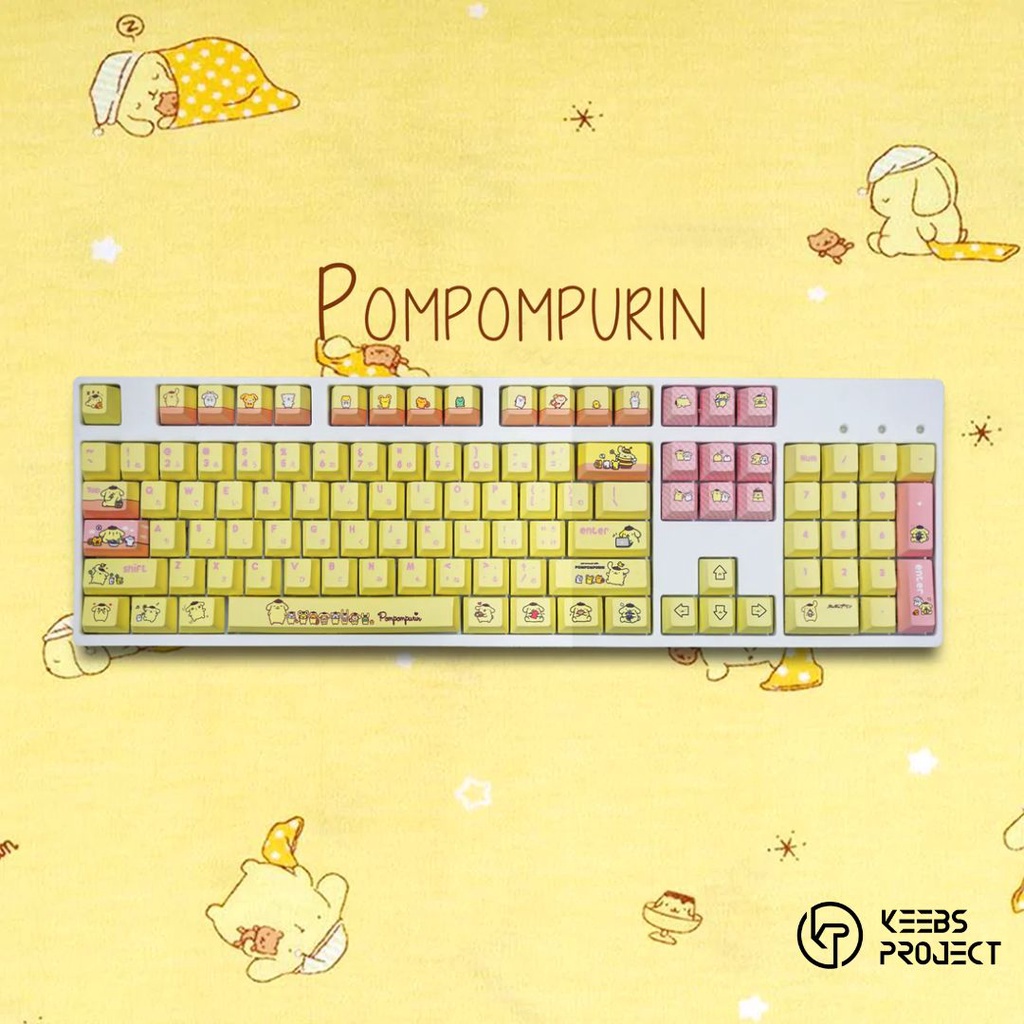 Kuromi x My Melody x Hello Kitty Pompompurin Keroppi Cinnamon Roll ...