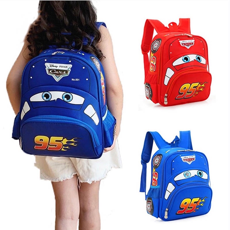 Children Kid Macqueen Cars School Bag Kindergarten Bag Backpack Beg ...