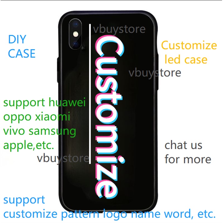 Customized Gift New LED Flash Light Colorful Voice Controlled Case ...