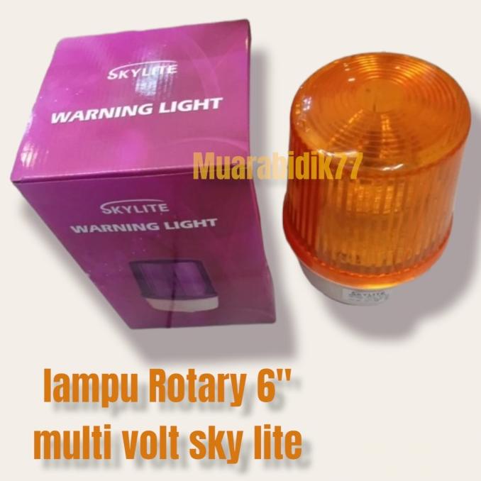 Rotary Lamp 6" Multi Volt Sky Lite 12-24V Ac Dc 110-220 Ac Warnayelow ...