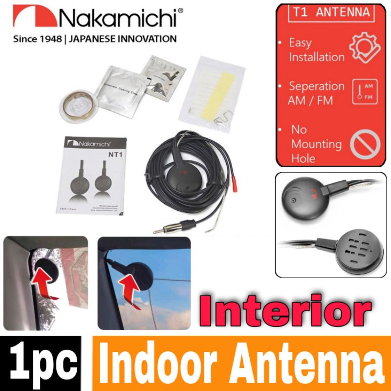 Nakamichi Indoor FM Antenna NT1 Windscreen aerial Boost proton perodua honda Toyota myvi exora ...