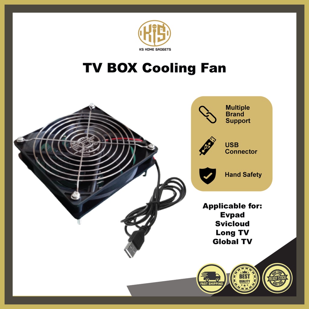 TVBOX COOLING FAN ( IMPROVE Tvbox Performance) USB Cooling Fan 5V mute ...