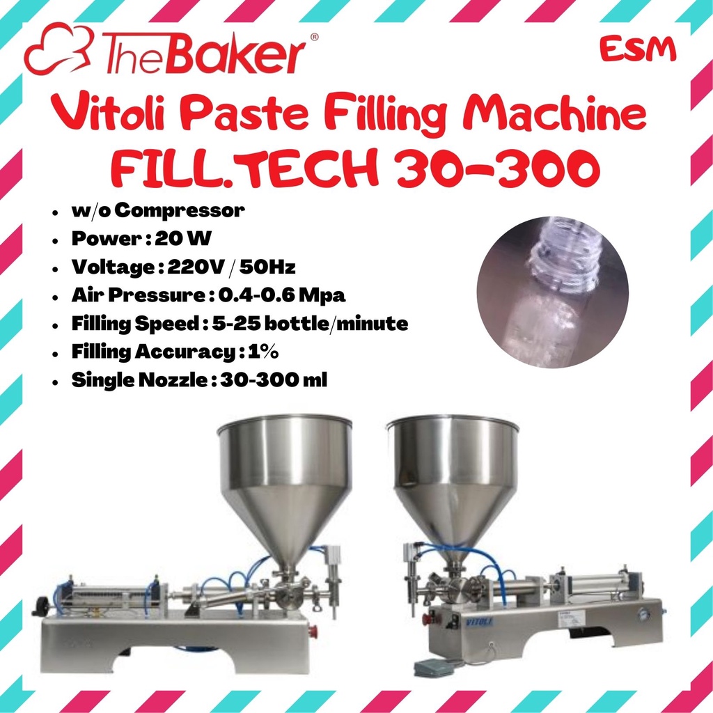 LIQUID FILLING VITOLI FILL.TECH 30-300 (W/O COMPRESSOR) | Shopee Malaysia