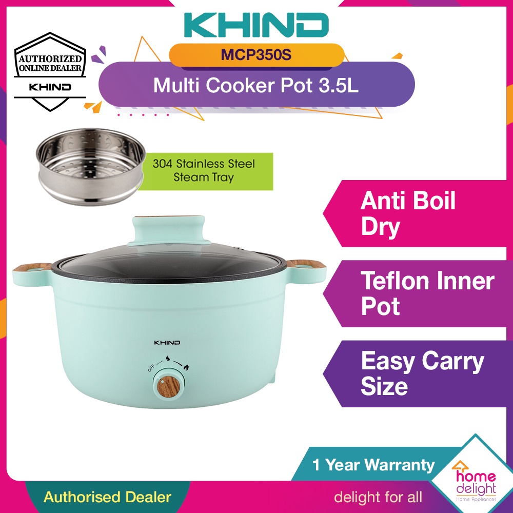 Khind Mutli Cooker With Steam Tray 3.5L [ MCP350S ] Pensonic Multi ...