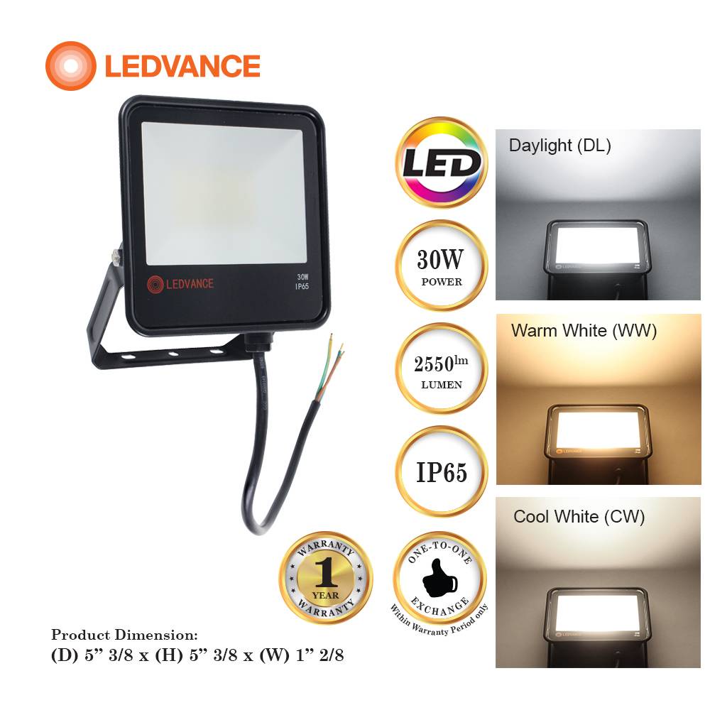 OSRAM LEDVANCE LED 30W 50W FLOODLIGHT IP65 Sport Light | Shopee Malaysia