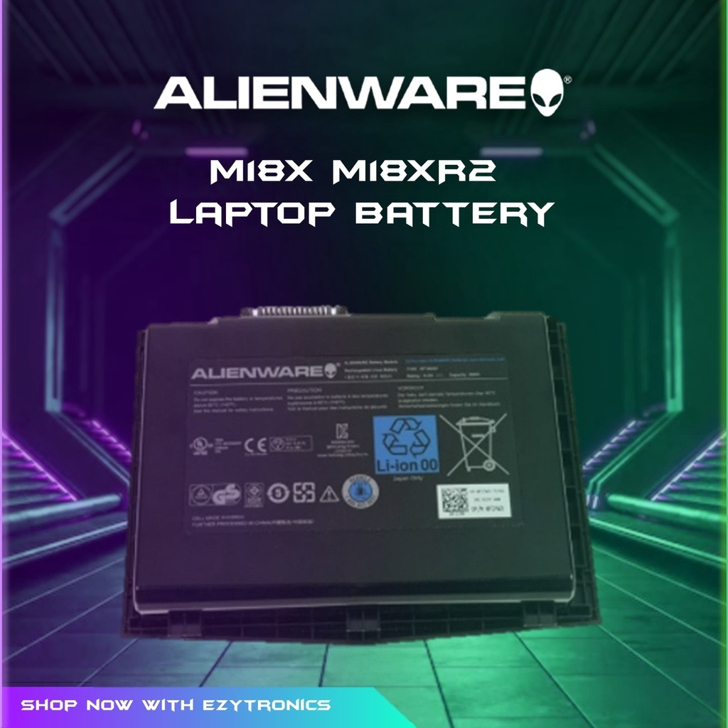 Dell Alienware M18X M18XR2 12 Cell 96WH Laptop Battery for Gaming Home ...