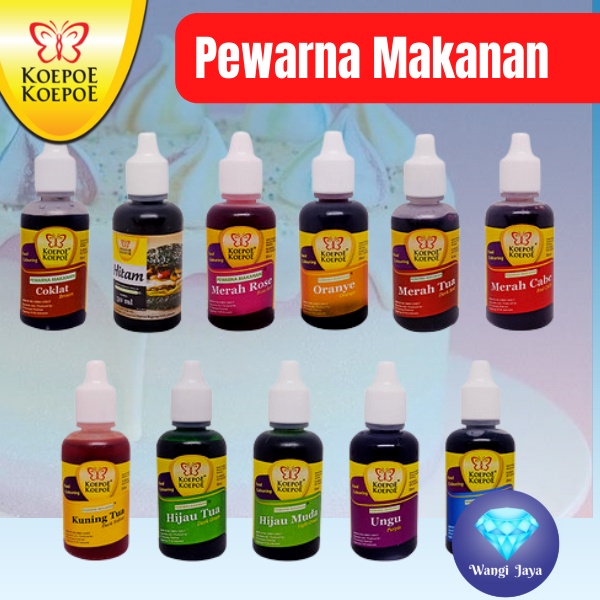 KOEPOE-KOEPOE LIQUID FOOD COLORING 30ML/ BUTTERFLY LIQUID FOOD STAMP ...