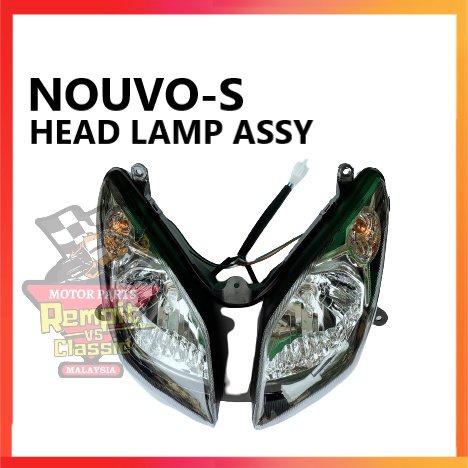 REMPIT Nouvo-S Head Lamp NouvoS Lampu Depan Siap Mentol Socket Wayaring ...