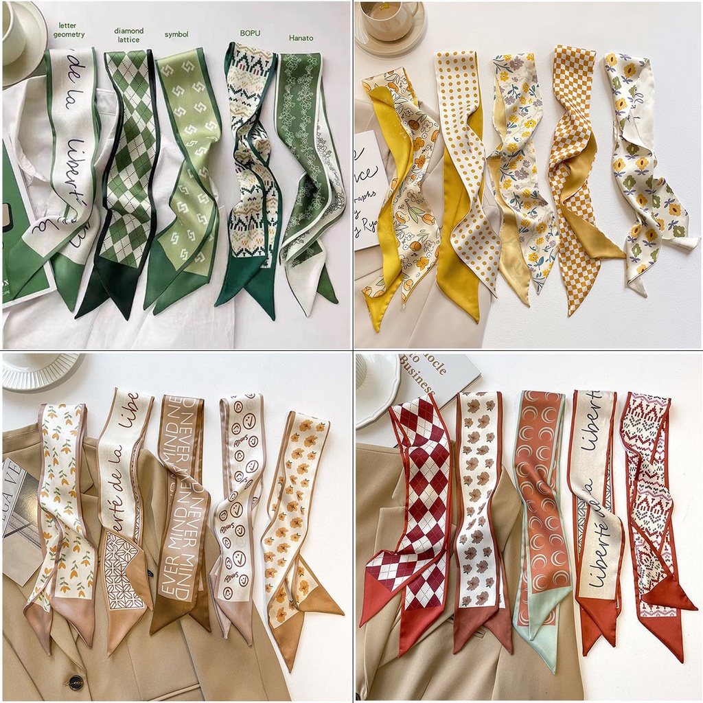 Aibins Fashion Hairband Head Neck Neckerchief Ladies' Twilly Ribbon Bag ...