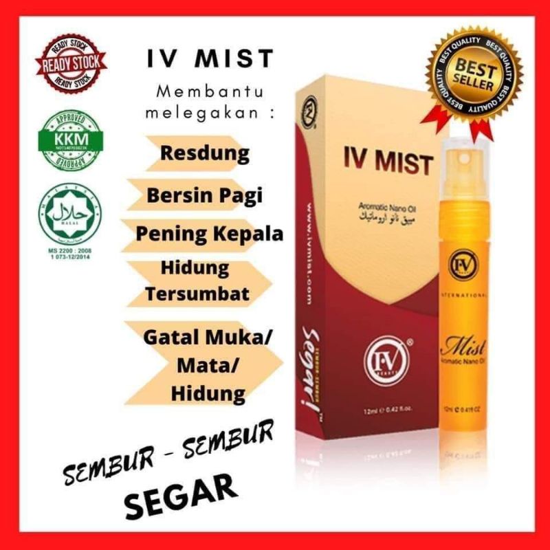 IV MIST AROMATIC NANO OIL ORIGINAL 💯 READY STOCK 🔥🔥🔥 | Shopee Malaysia