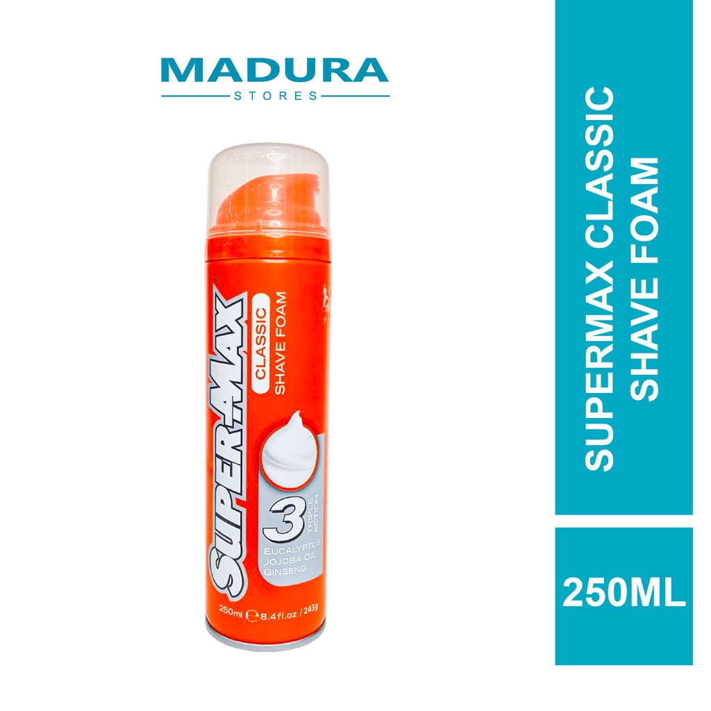 SuperMax Classic Shave Foam 250ml | Shopee Malaysia