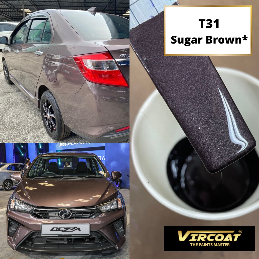Vircoat PERODUA BEZZA - T31* SUGAR BROWN - 2K PAINT/CAR PAINT/CAT ...