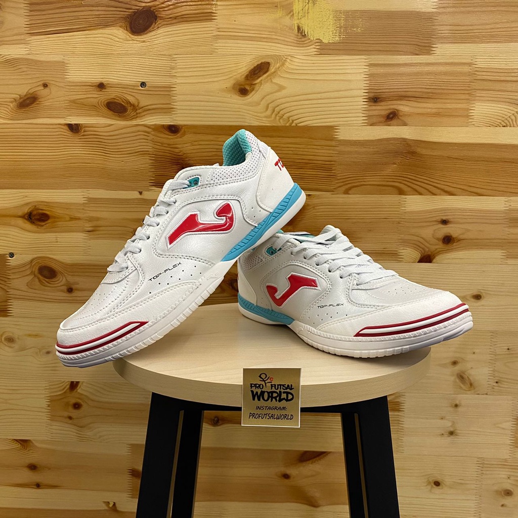JOMA TOP FLEX 2242 WHITE KASUT FUTSAL SHOES (100% ORIGINAL, LOCAL ...