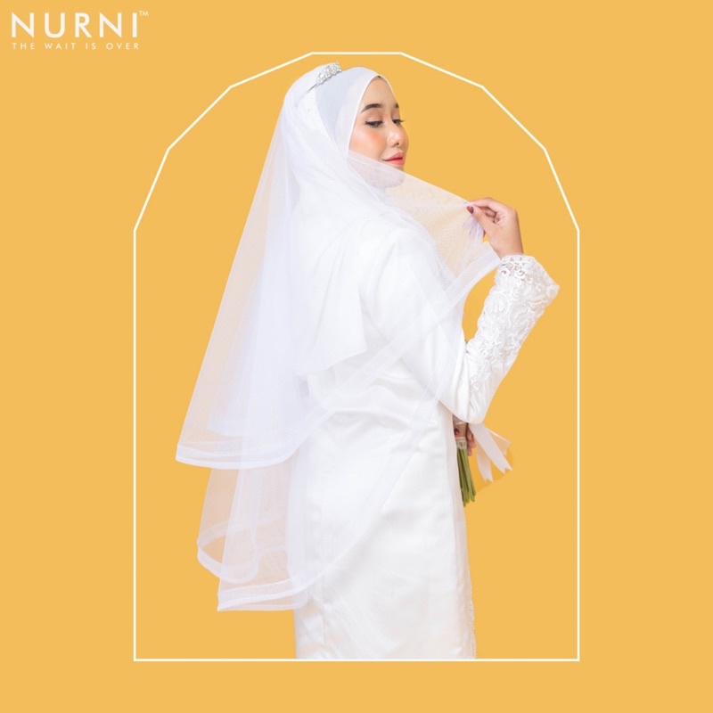 Veil Kepuk Kepuk 2 Layer | Horsehair | Shopee Malaysia