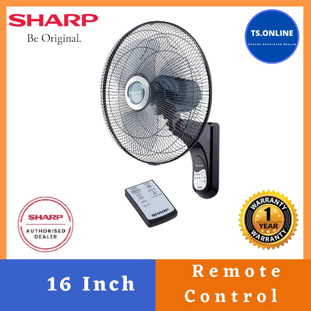 SHARP Wall Fan 16" Wall Fan - PJW169RGY | Shopee Malaysia