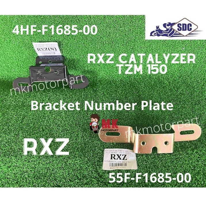 (SDC) BRACKET NUMBER PLATE Yamaha RXZ / TZM Tapak Besi Nombor Plat RXZ ...
