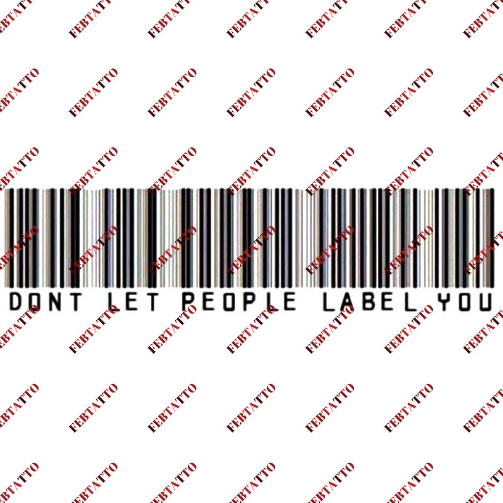 Temporary Tattoos Barcode Tattoos Text Tattoos Minimalist Tattoos ...