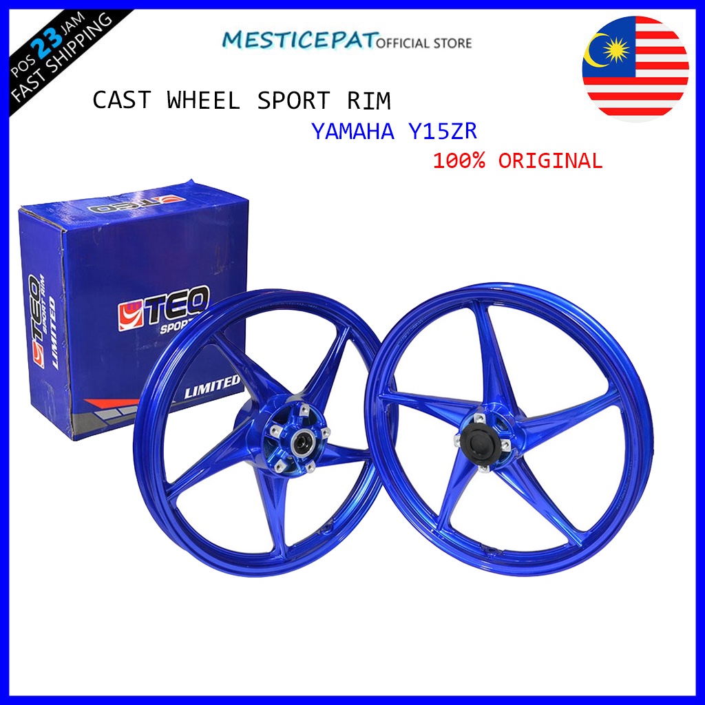 YTEQ Y15ZR CAST WHEEL SPORT RIM BLACK CUTTING LAGENDA LIMITED SPECIAL SIZE FRONT 4H (1.60/1.60 ...