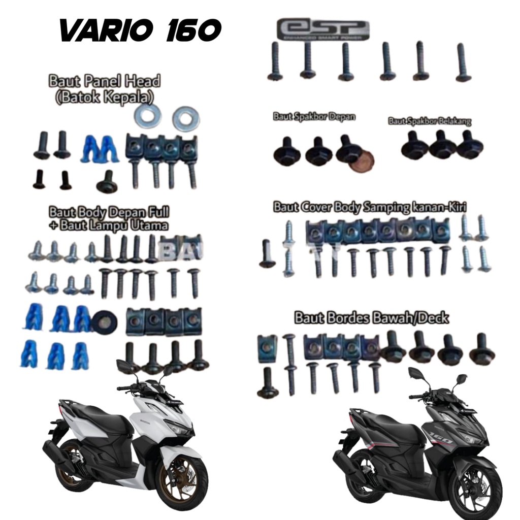 Full BODY Smooth Bolt VARIO 160 ABS CBS FULL 160 MOTOR Bolt VARIO 160 ...