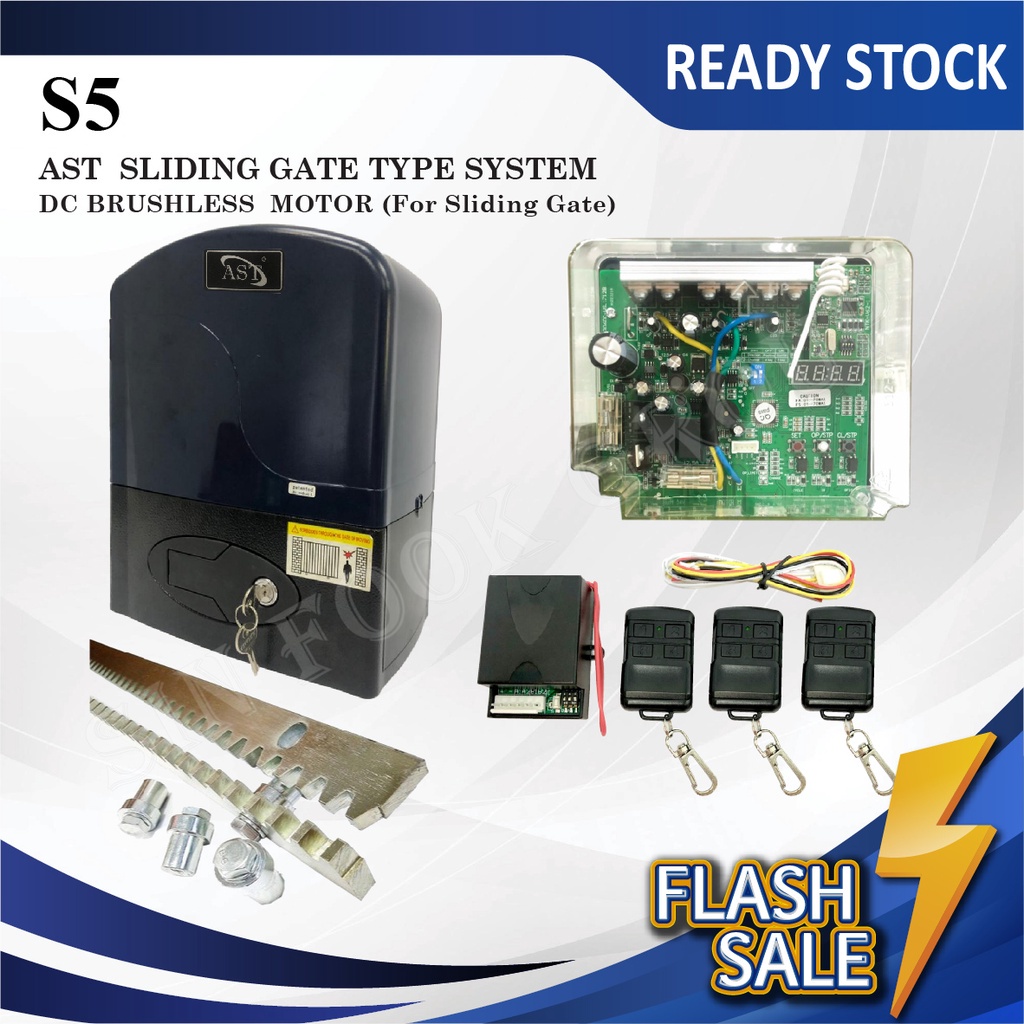 DC SLIDING AUTO GATE MOTOR S5/ Gate Weight 1000kg | Shopee Malaysia
