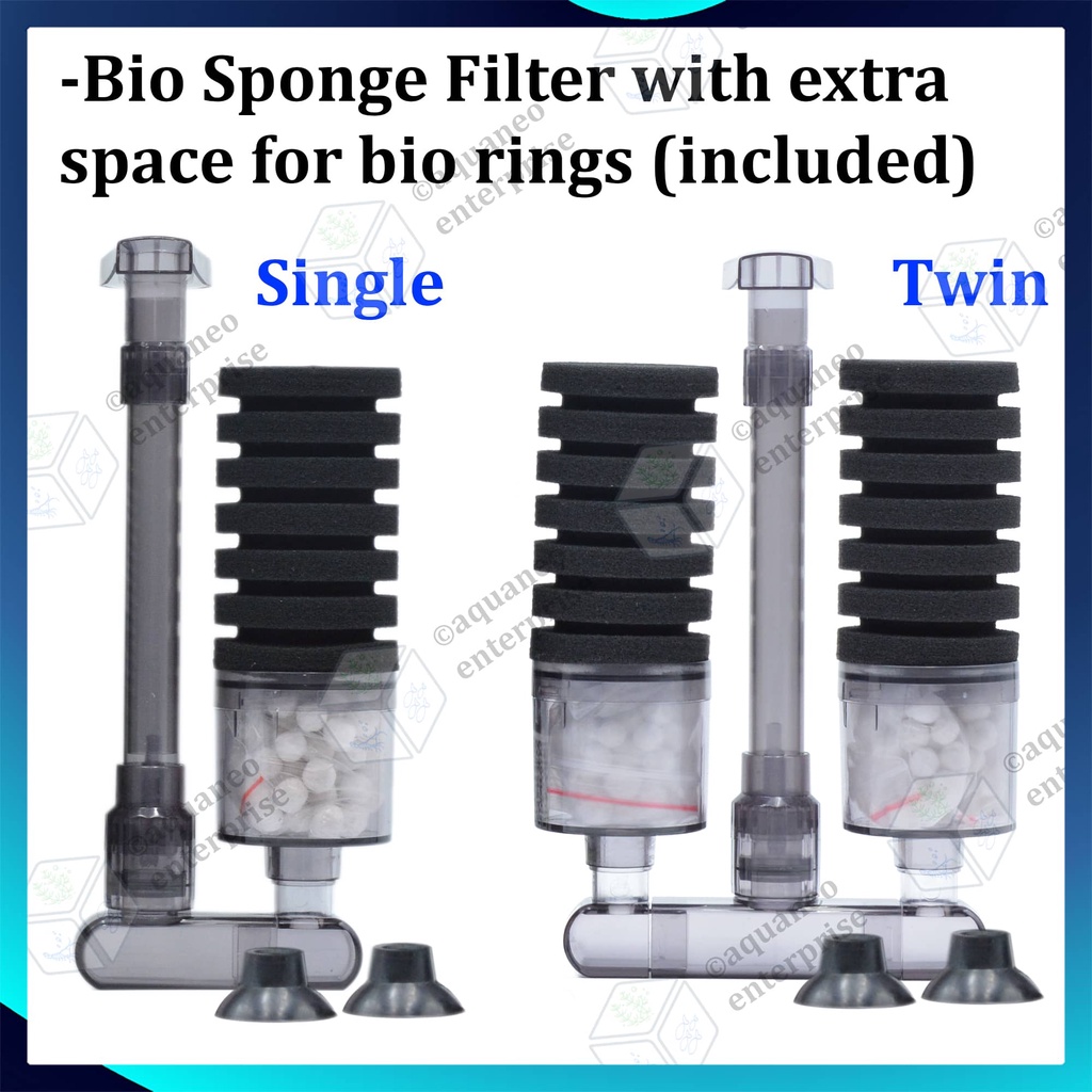 Crab Aqua Aquarium Bio Sponge Filter - Single Double | aquarium mini ...