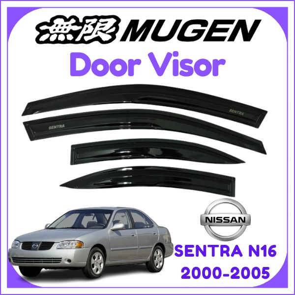 NISSAN SENTRA N16 2000-2014 MUGEN DOOR VISOR AIR PRESS WINDOW VISOR ...