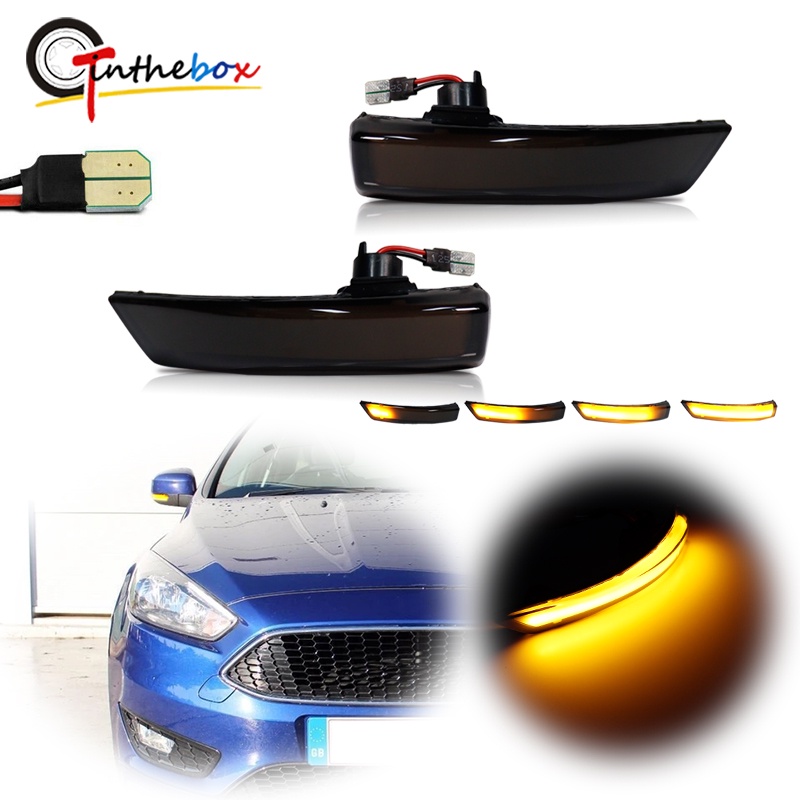 Amber Dynamic Sequential LED Car Front Side View Mirror Signal Lights ...