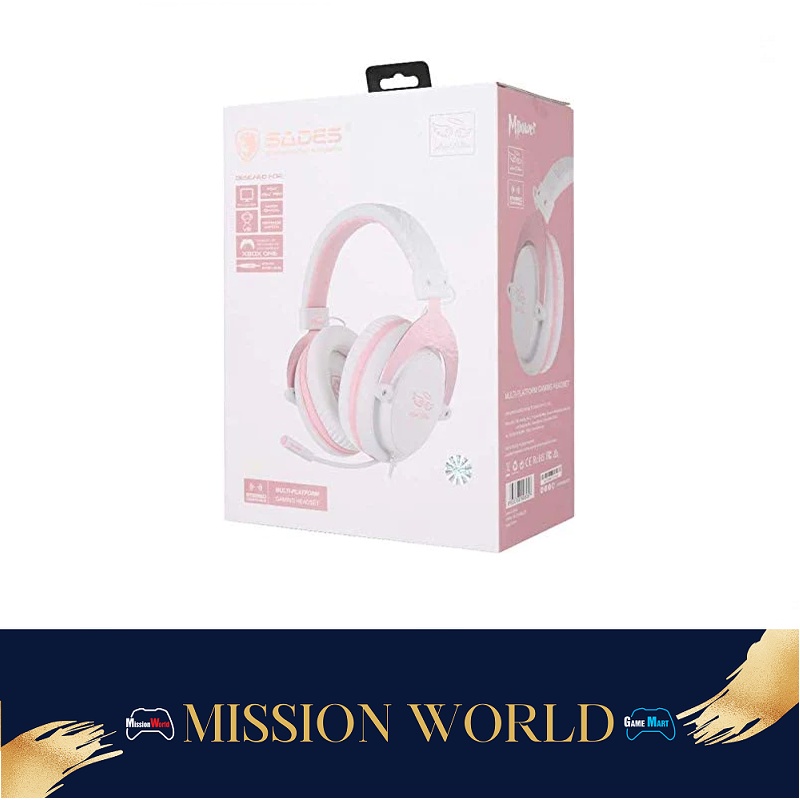 Sades Mpower Wired Gaming Headset SA-723 (Pink) | Shopee Malaysia