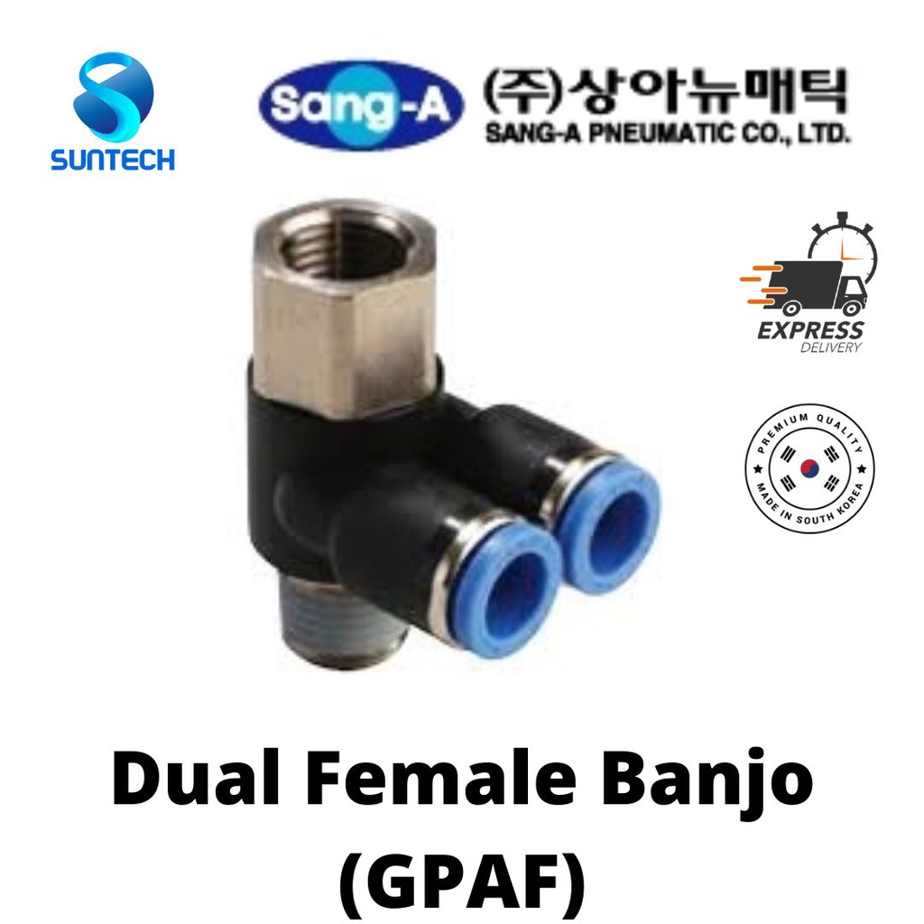 SANG A PNEUMATIC FITTING - DUAL FEMALE BANJO (GPAF) | Shopee Malaysia