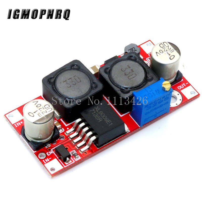 Boost Buck DC-DC Adjustable Step Up Down Converter XL6009 Power Supply Module 20W 5-32V to 1.2 ...