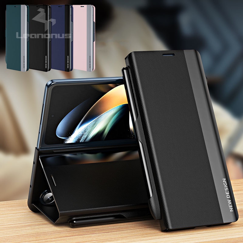 High-end Case with Pen for Samsung Galaxy Z Fold 4 3 5 6 Full Cover ...