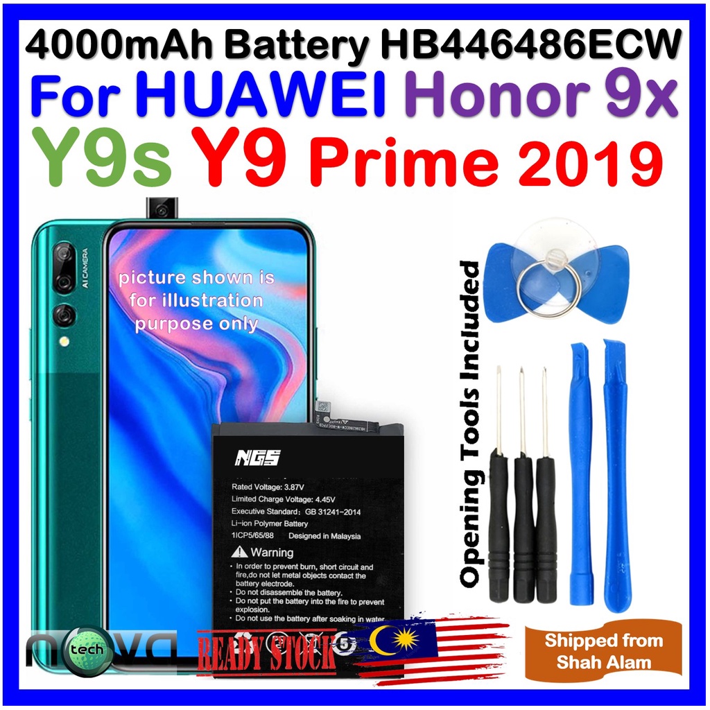 ORl NGS Brand 4000mAh Battery HB446486ECW Fit With HUAWEI Y9 Prime 2019 / HUAWEI Y9s / HUAWEI ...
