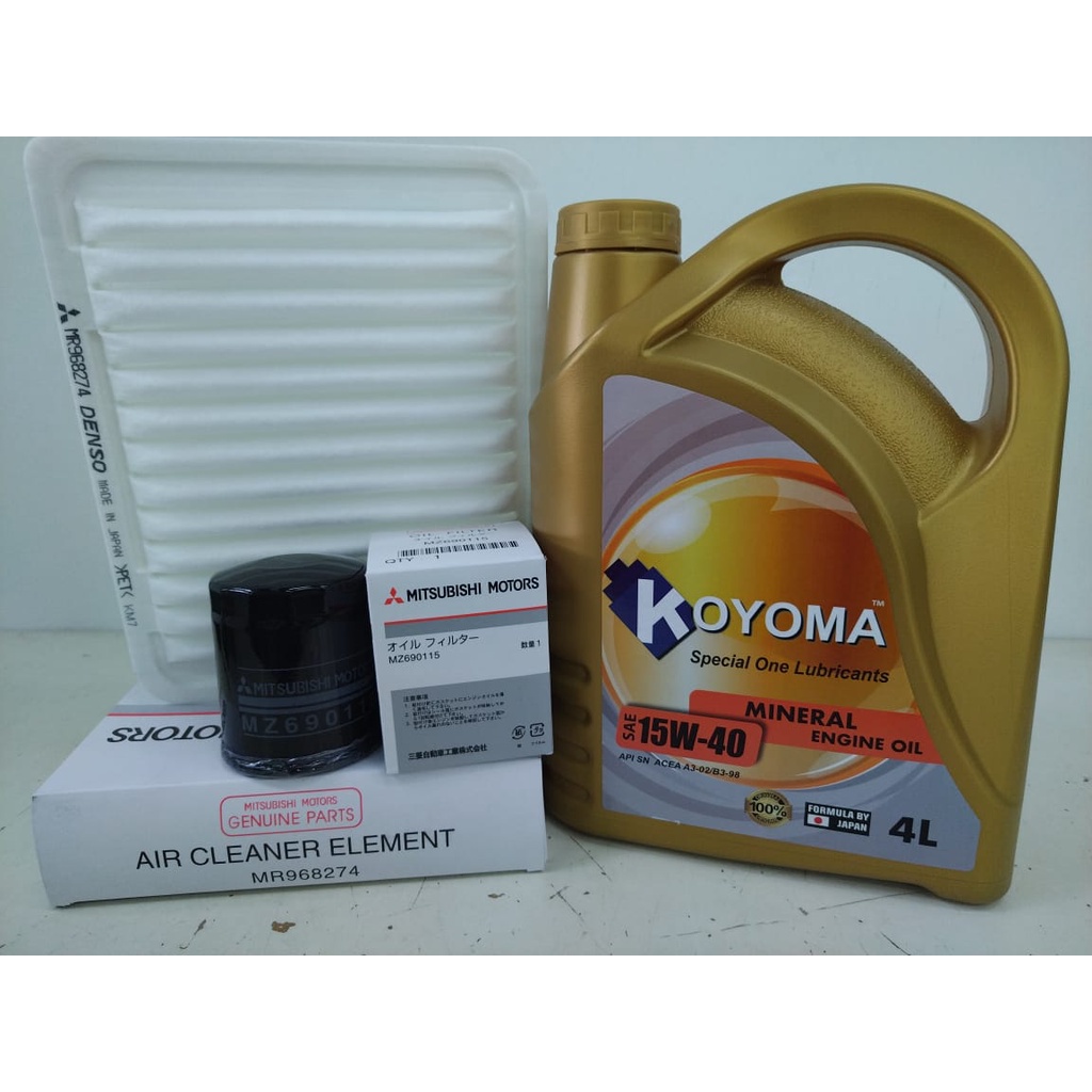 MITSUBISHI ASX, GRANDIS NA4W, OUTLANDER AIR FILTER + OIL FILTER ...