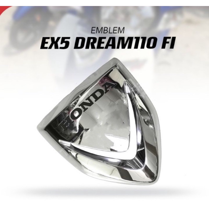 HONDA EX5 110-FI EMBLEM LOGO HORN COVER EMBLEM (CHROME) EX5DREAM110FI ...