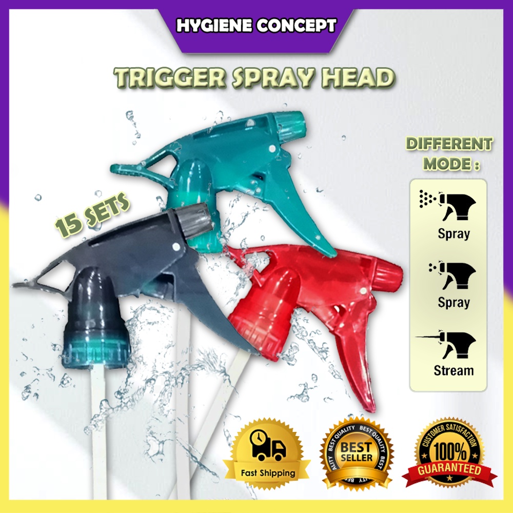 15sets Trigger Spray Head / Sprayer Head / Spray Bottle Head / Spray ...