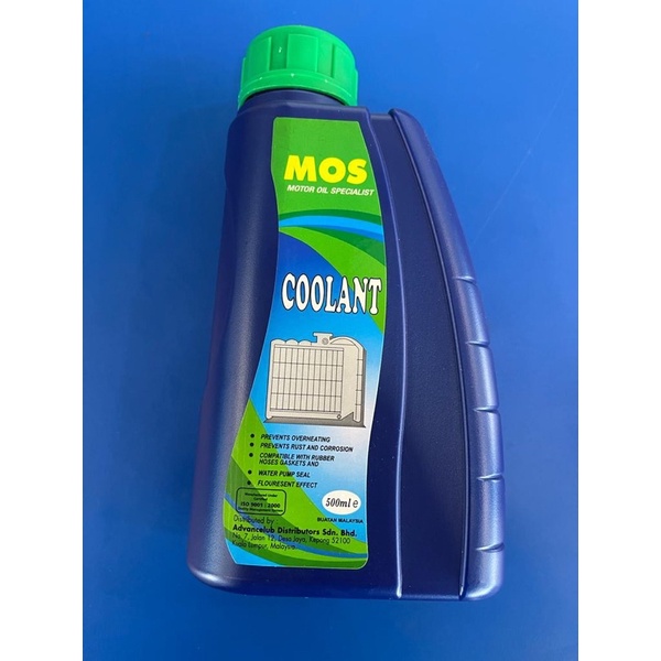MOS Motor Oil Specialist Motorcycle Radiator Coolant 500ml | Shopee ...