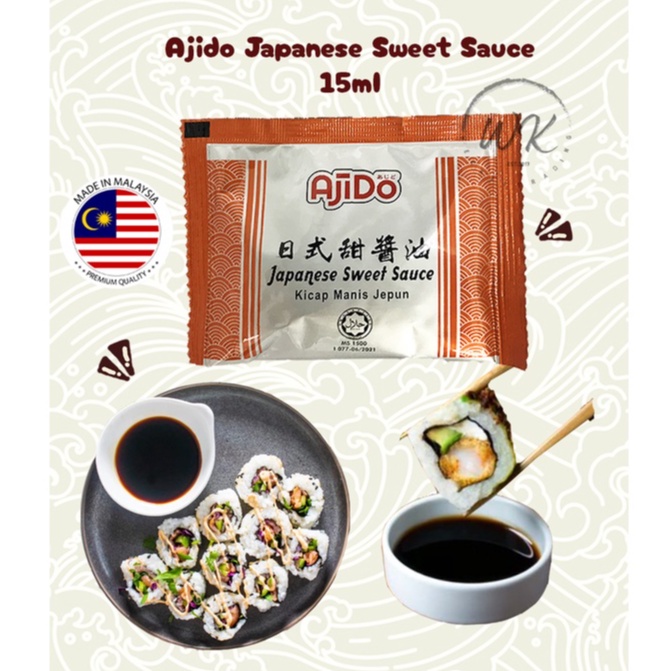Ajido Japanese Sweet Sauce / Kicap Manis Jepun Mini Sachet HALAL 15ml | Shopee Malaysia