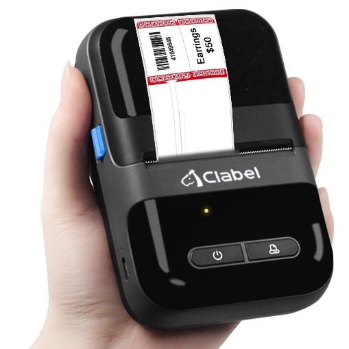 CLABEL 220B Portable Handheld Price Label Printer Can Print Food Labels ...