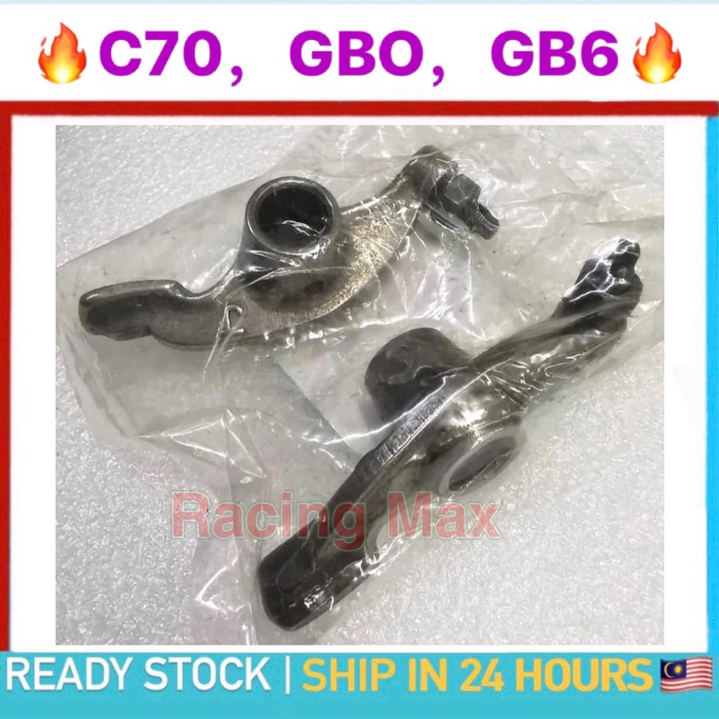 HONDA GBO C70 GB6 Fame ROCKER ARM SET (WITH TAPPET SCREW) 2PCS HONDA ...